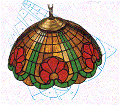 Globe Form Stained Glass Lampshades - Whittemore-Durgin Stained Glass ...