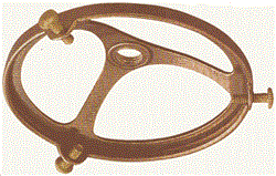 Cast Brass 3-1/4" Globe Holder - Whittemore-Durgin Stained Glass Supplies