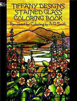 Tiffany Designs Stained Glass Coloring Book - Whittemore-Durgin Stained ...