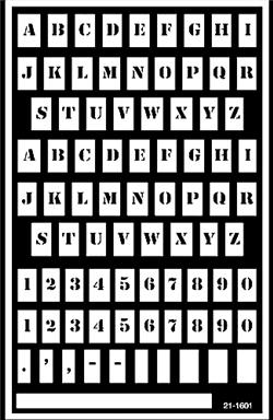 Over 'N' Over Small Letters Etching Stencil - Whittemore-Durgin Stained ...