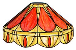 15" Panel Droplet Stained Glass Lampshade Pattern - Whittemore-Durgin ...