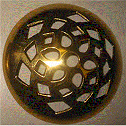 4" Diameter Cast Brass Ventilated Vase Cap - Whittemore-Durgin Stained ...