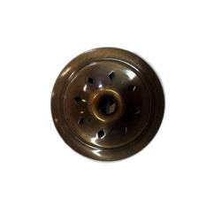 3" Spun Brass Vented Vase Cap, Antique Brass Finish - Whittemore-Durgin ...